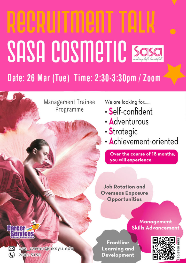 Activities Organized by OSA – OSA Career Services, HKSYU